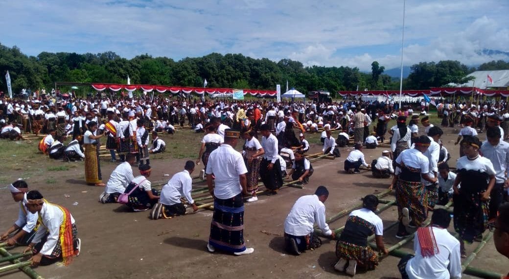 Tari "Rangkuk Alu" di Manggarai Timur Masuk Rekor Leprid - Ekorantt.com